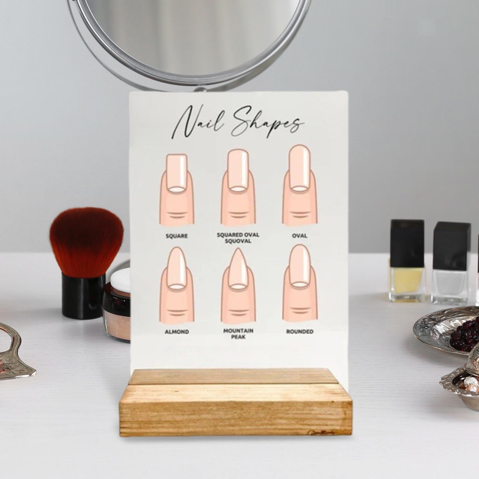 Nail Art Display Board Easy to Install Pattern Showing Transparent ...