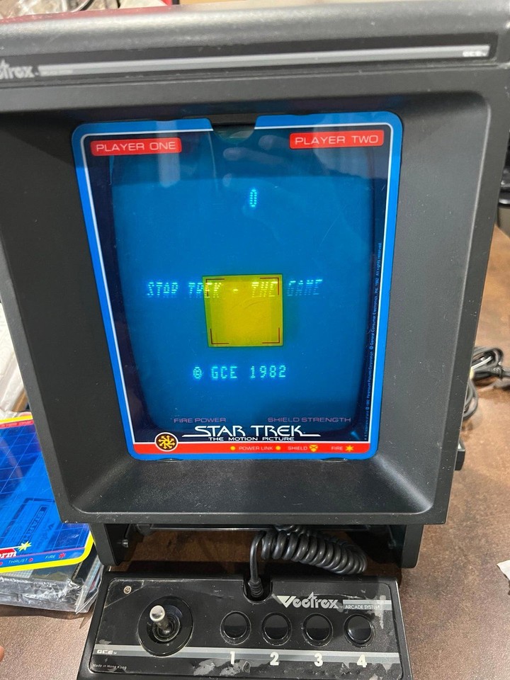 Vectrex Arcade System Game Console HP-3000 fully Tested! 1 extra game ...