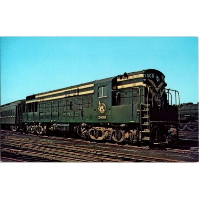 Vintage Train Postcard Jersey Central CNJ 2408 HP Fairbanks- Morse ...