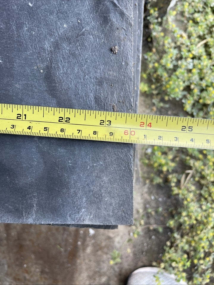 15 Indian Blue / Grey Slate Garden Slabs 29.5 cm X 60 cm Plus 7 Free ...