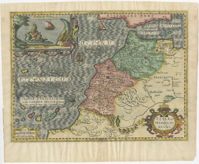 Pre-1900 - Map Of Morocco