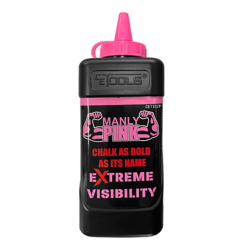 CE TOOLS Manly Pink® EXTREME VISIBILITY Marking Chalk - Made in USA ...