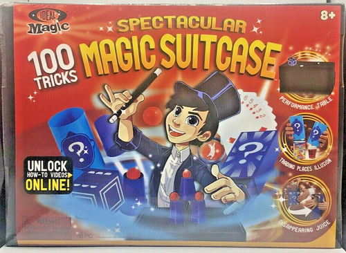 Kids SPECTACULAR MAGIC SUITCASE 100 Classic Magic Tricks For Magician ...