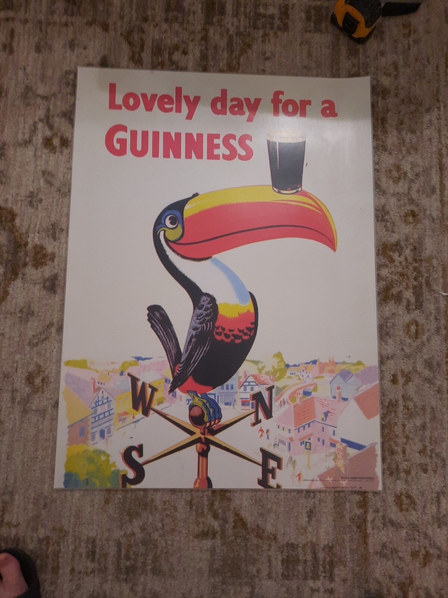 Guinness Poster Toucan Toucan Guinness Art Etsy.de