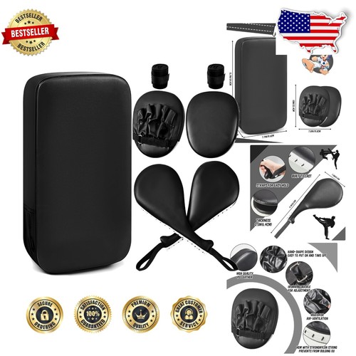 Lightweight 7-in-1 Punching Mitts & Kick Pad Set - Versatile Martial ...