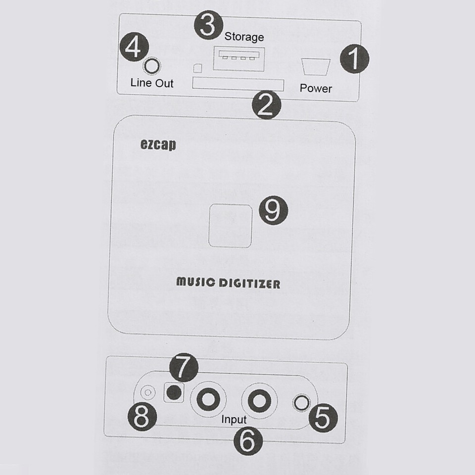Music Digitizer CD MP3 Recorder 128Kbps Portable Audio Capture Box ...