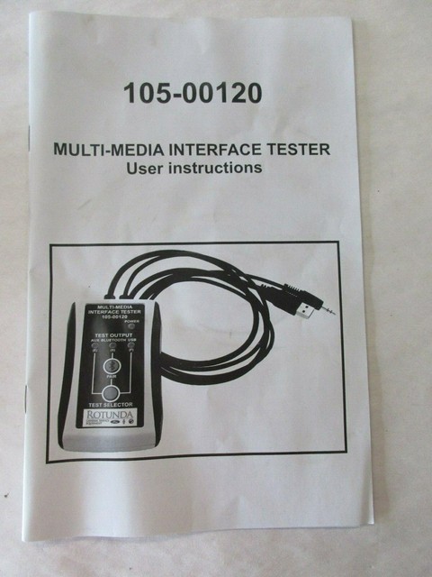 Rotunda OTC 105-00120 Ford Multi-media Interface Tester Tool for sale ...