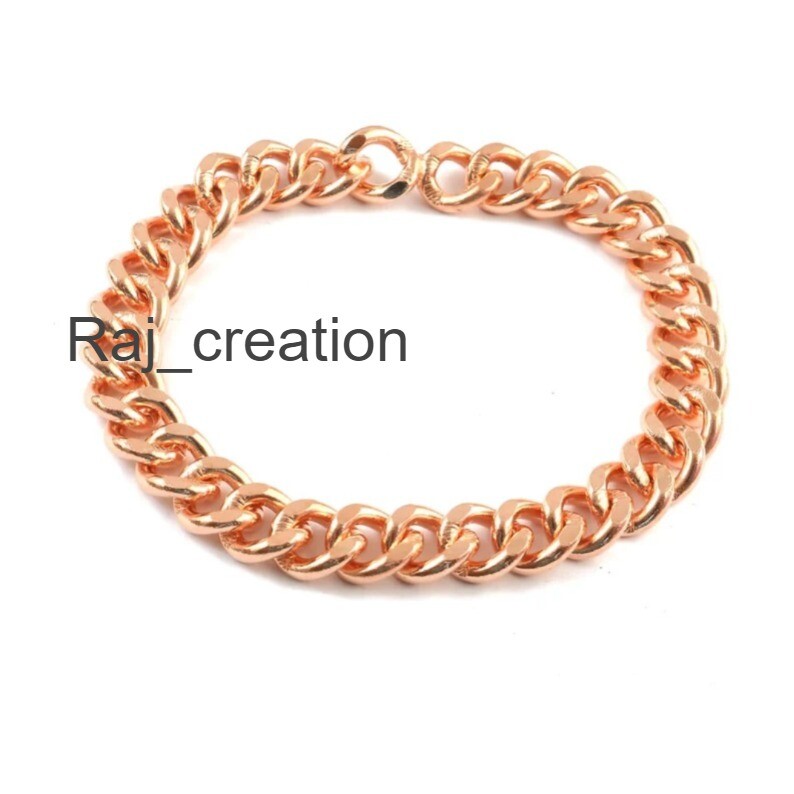 PURE SOLID COPPER BRACELET HANDMADE UNISEX Copper heavy chain copper ...
