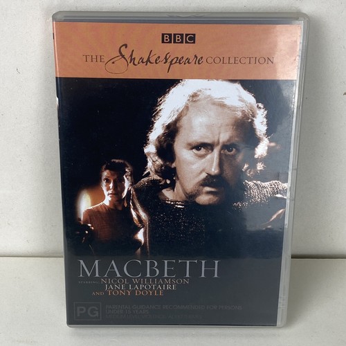 Macbeth DVD Nicol Williamson Jane Lapotaire BBC Shakespeare Region 4 ...