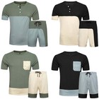 Men Casual Tracksuit Short Sleeve T-Shirts Shorts Running Athletic ...