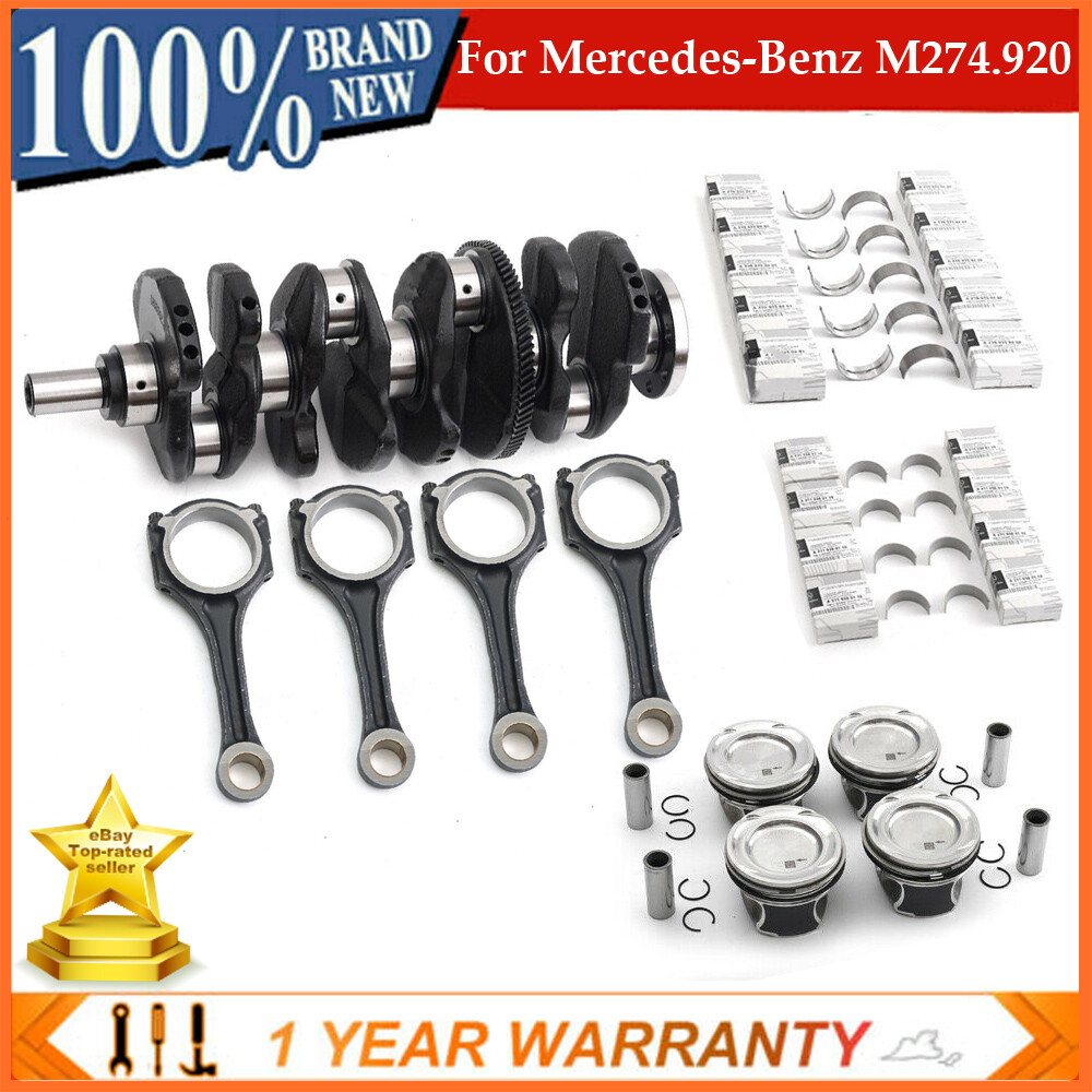 M274 2.0T Engine Crankshaft & Rods & Piston Kit w/ Bearing Set For ...