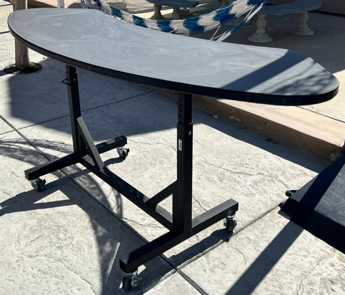 Work Table Adjustable Industrial Height Rolling, Wheel Locks 72-Inch or ...