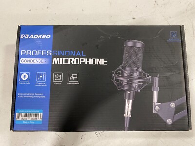 Aokeo AK-60 Professional Condenser Microphone Studio MIC Podcast Record ...