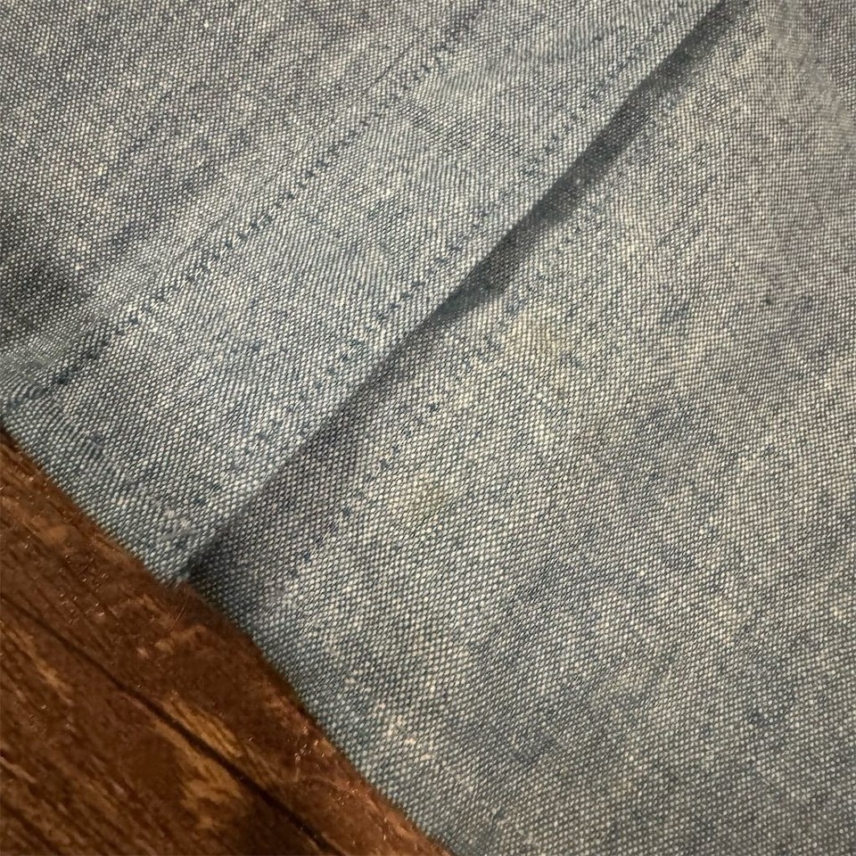 Quacker Factory Blue Denim Chambray Farm Animal Country Button-Up Shirt ...