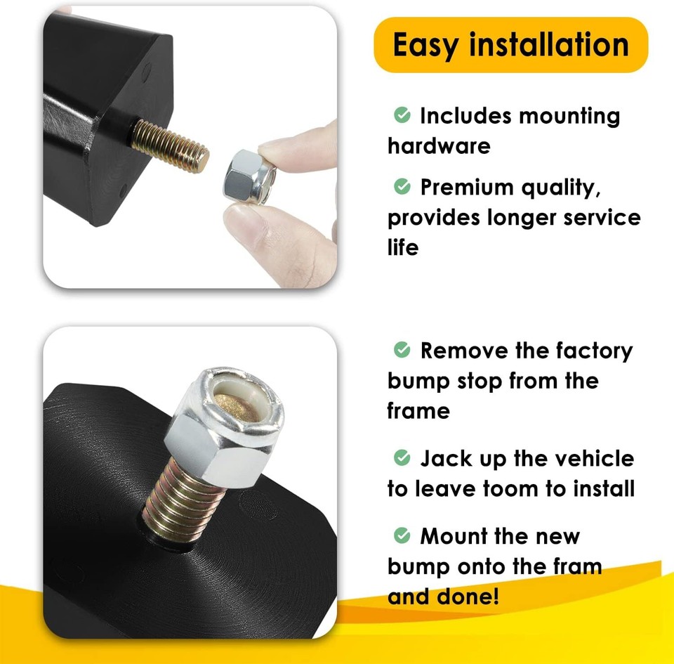 (A Pair) 9.9136G Universal Bump Stop Set 2” Tall Suspensions for ...