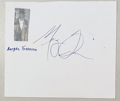 Morgan Freeman Signed Autographed 5.75 x 6.5 Album Page JSA Shawshank ...