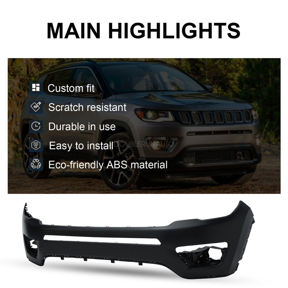 2017-2021 Jeep Compass Front Bumper Cover For Upper Unfold Unpainted ...