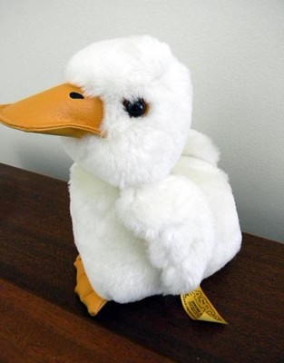 VINTAGE 24k Polar Puff SPECIAL EFFECTS White DUCK PLUSH ASPCA Tag ...