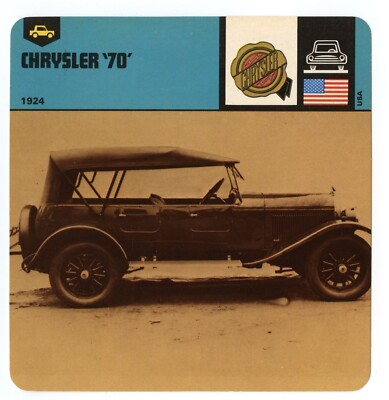 Chrysler 70 - GT / Production Car Edito Service SA Auto Rally Card | eBay