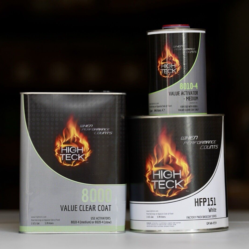 High Teck GM White Basecoat Paint & Clearcoat GALLON Kit! GM WA8554 | eBay