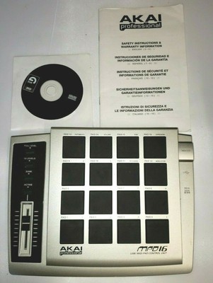 AKAIpro MPD16 USB/MIDI PAD CONTROL UNIT Driver Download...