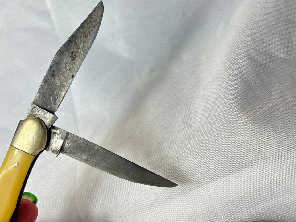 Vtg German Eye Knife Carl Schlieper Eye Brand Two Folding Blade Pocket ...