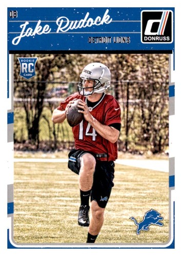 2017 Donruss Jake Rudock NFL Rookie RC PWE Lions #318 | eBay