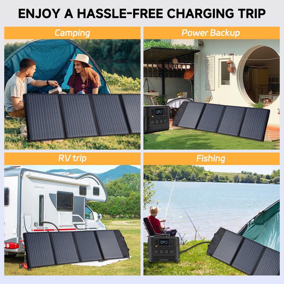 Foldable Portable Solar Panel 120W 200W 300W 400W for Power Station ...