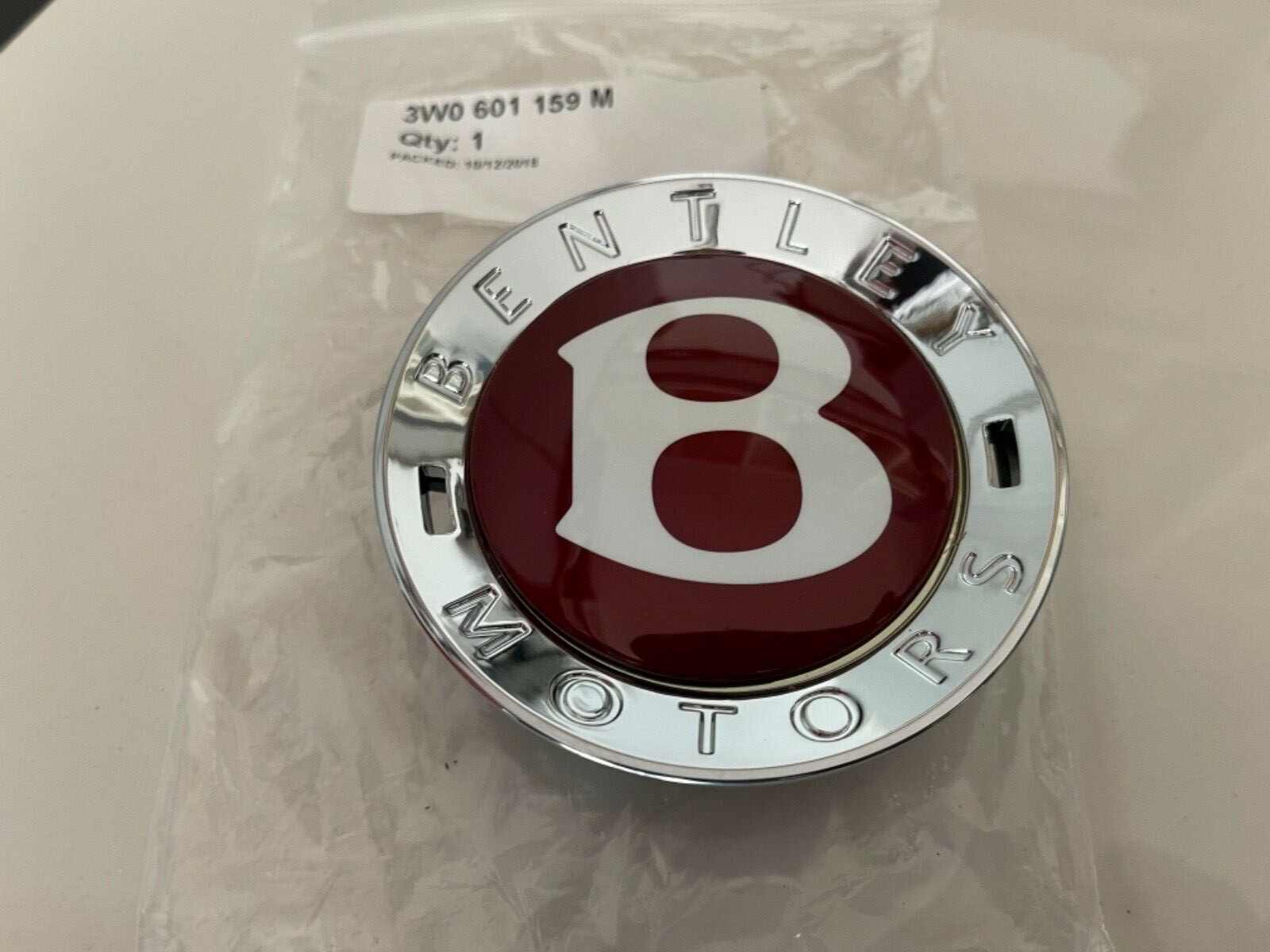 BRAND NEW OEM FACTORY BENTLEY GENUINE "B" WHEEL 3W0601159M CENTER CAP ...