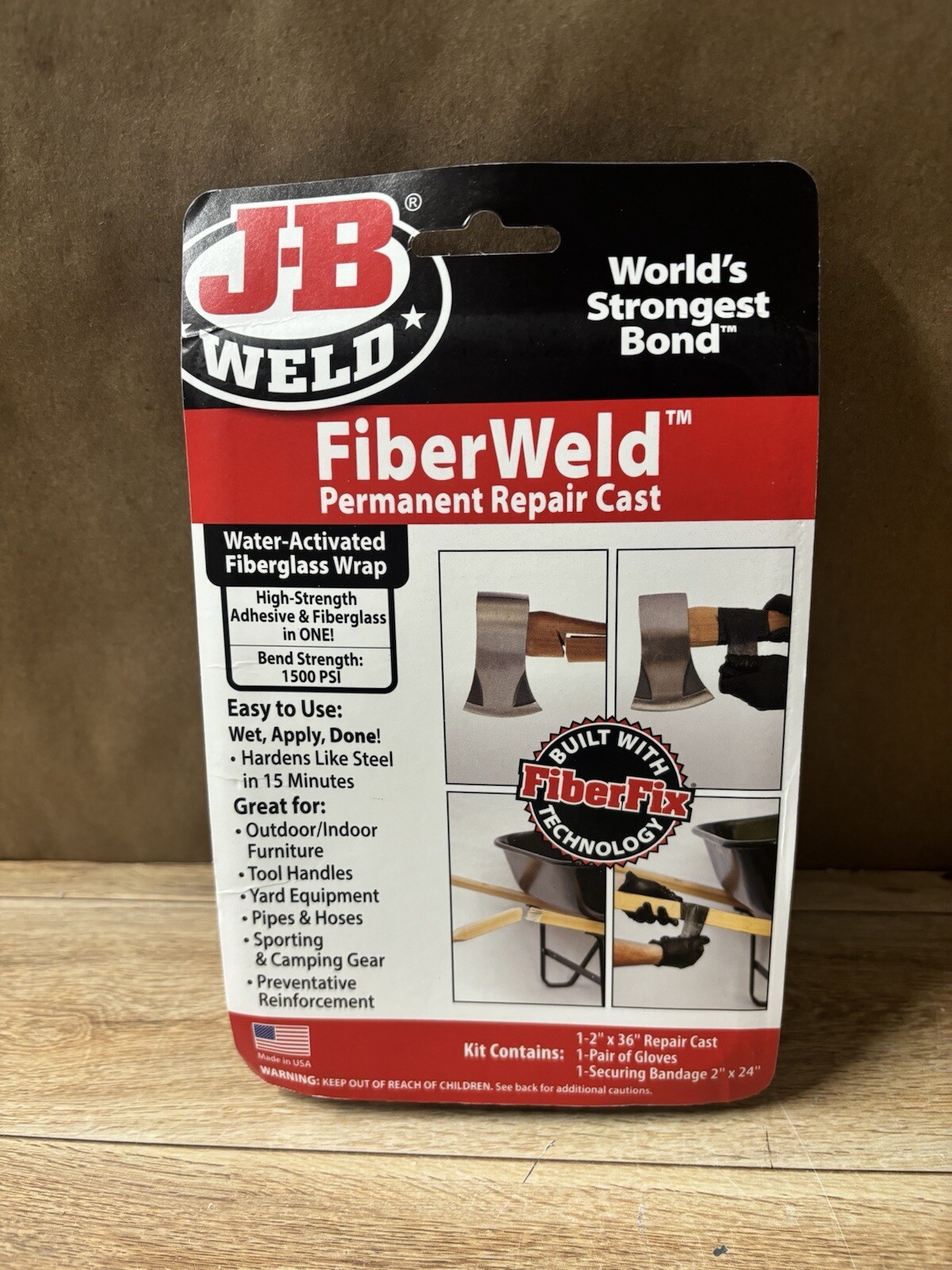 JB Weld FiberWeld Permanent Repair Cast Kit Fiberglass Adhesive Bond | eBay