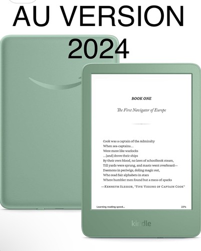 Amazon Kindle 2024 (11th gen) 16GB Matcha Green Without Ads New ...