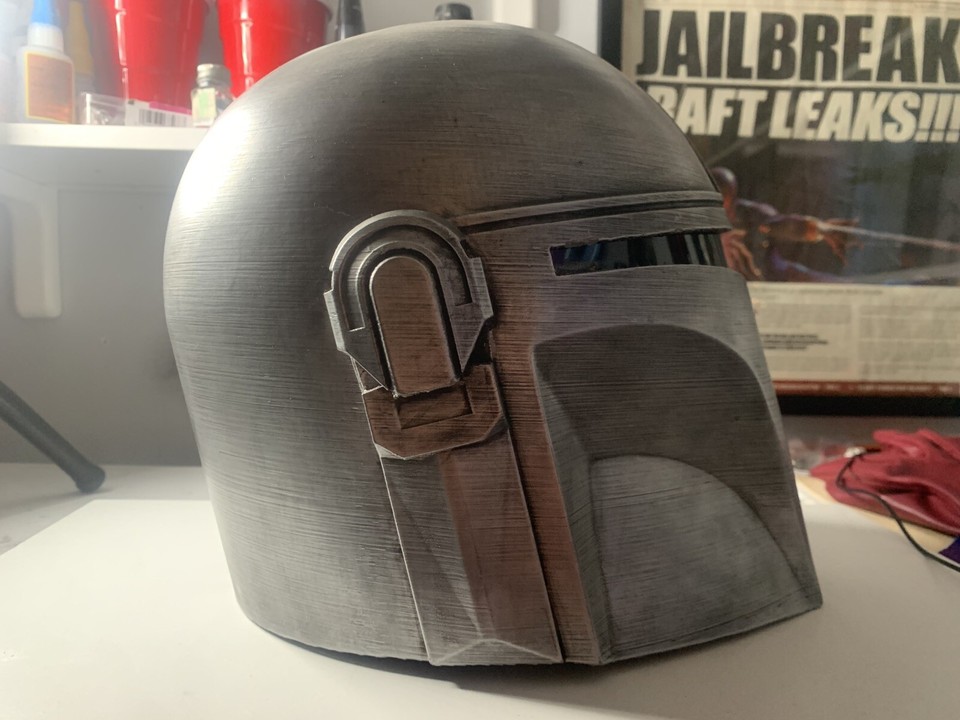 The Mandalorian 3D Printed Helmet (Fully Painted) 22 Inch Head-size | eBay