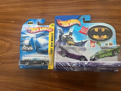 Hot Wheels Batman and Riddler Die Cast Cars 1:64th Scale plus 1966 ...