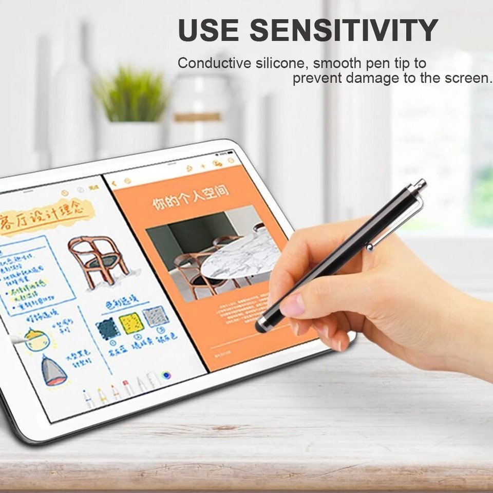 10 x STYLUS PENS SCREEN TOUCH RUBBER TIP FOR TABLET ANDROID MOBILE ...