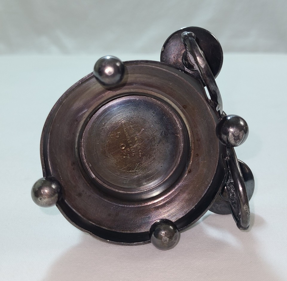 Vintage Antique Silverplate Castor Pickle Condiment Sugar Candle Holder ...