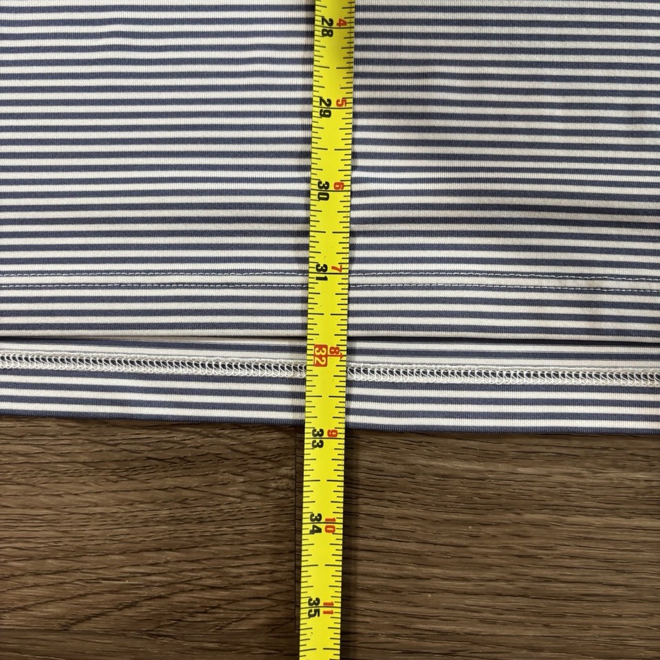 Greyson Polo Shirt Men’s Size Large Blue Striped Wolf Golf Casual Short ...