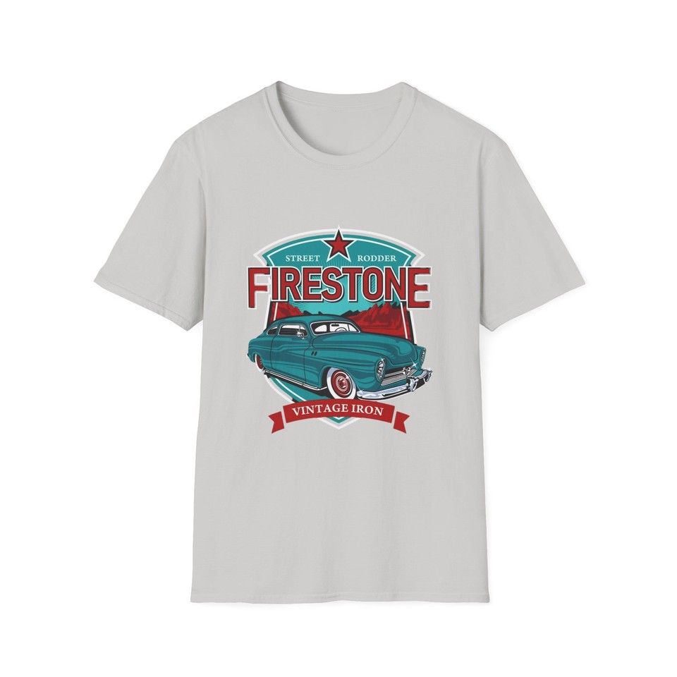 Vintage Firestone Iron T-Shirt, Retro Car Tee, Multiple Colors | eBay