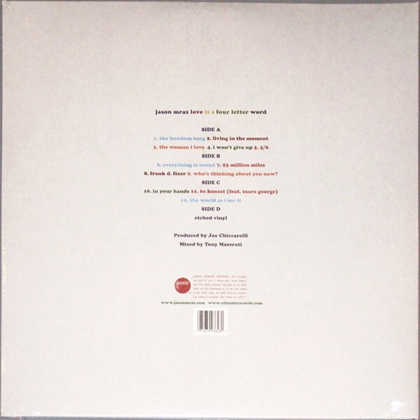 Jason Mraz – Love Is A Four Letter Word, Vinyl + Vinyl, LP, Single ...