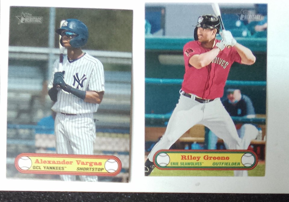 2021 Topps Heritage Minor League Set (220) Rc Witt-Acuna-Adley-Gunnar ...