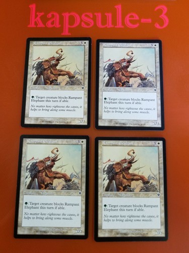 4x Rampant Elephant | Invasion | MTG Magic Cards | eBay