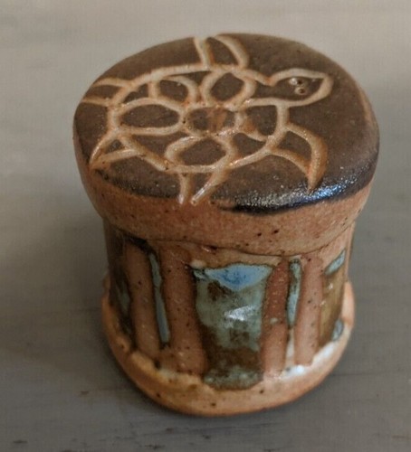 Art Pottery Ceramic Inner Spirit Rattle Shaker Peace Sign Turtle Tree ...