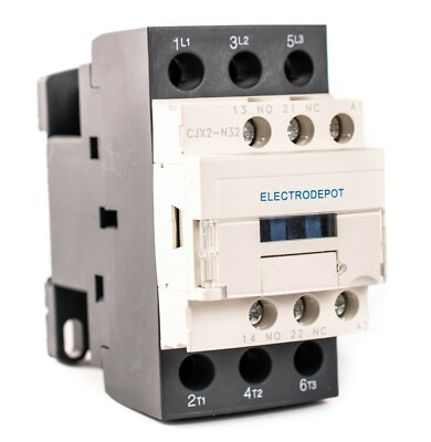 3 Phase Contactor 32A 3 Pole, 120V Coil, NC/NO Aux 50A, 40A 600V ...