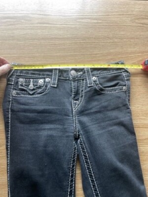 True religion jeans super skinny 26, black, front pockets & flap ...