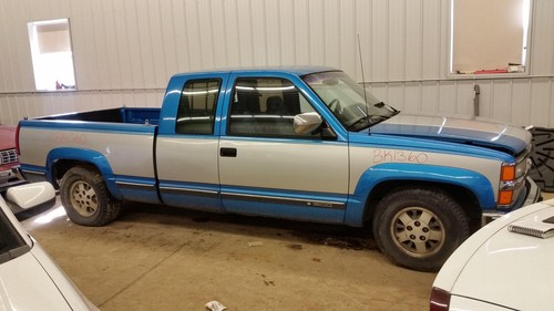 1992 CHEVY PICKUP 1500 PASSENGER RIGHT FRONT DOOR ASSY BAHAMA BLUE ...