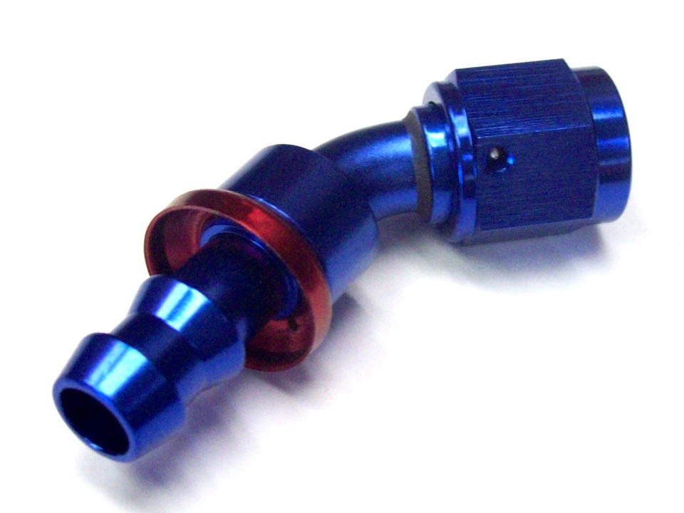 Goodridge 536-4504 -4AN 45 Deg Push Fit /Push Loc Swivel Hose End 4AN ...