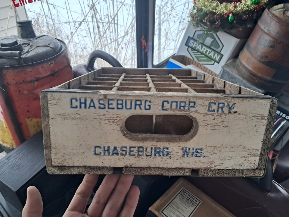 Smore Chaseburg Wisconsin Soda Bottle Wood Crate Carrier Box | eBay