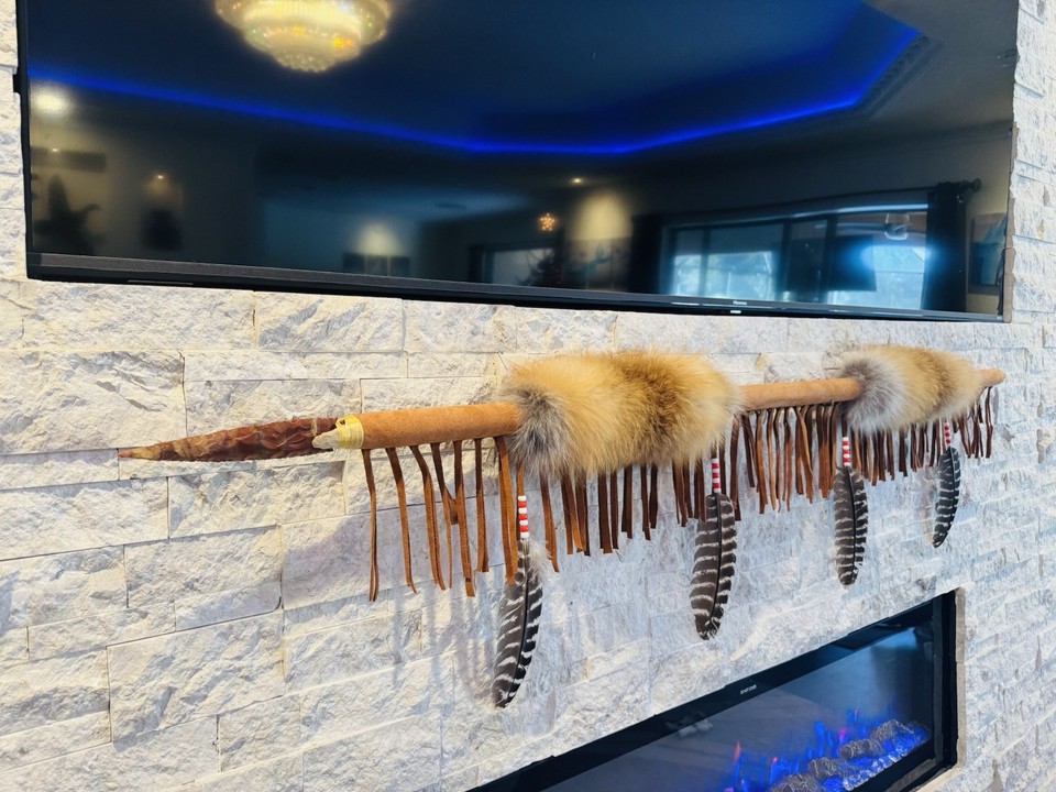 Hand Made Native American Indian Cherokee Fox Spear By Enrolled Member ...