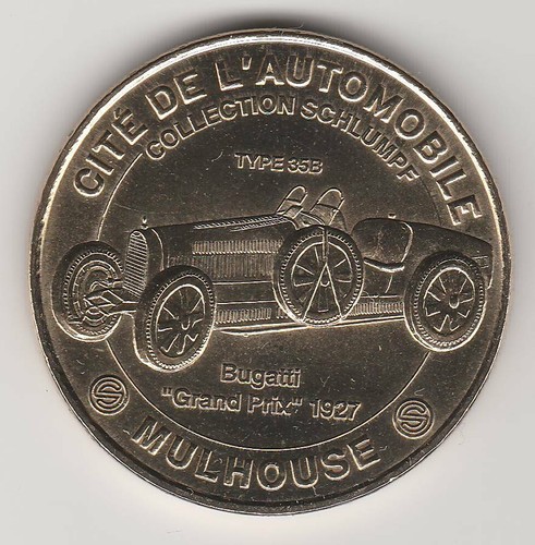 A 2008 TOKEN MEDAILLE MONNAIE DE PARIS - 68 100 N°3 MULHOUSE / BUGATTI ...