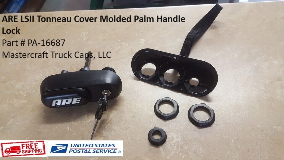 ARE LSII Tonneau Cover molded palm handle lock | Black | PA-16687 ...