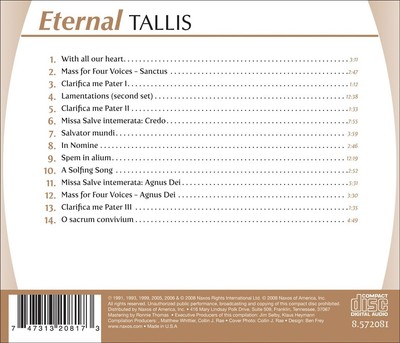 TALLIS THOMAS ETERNAL TALLIS NEW CD 747313208173| eBay